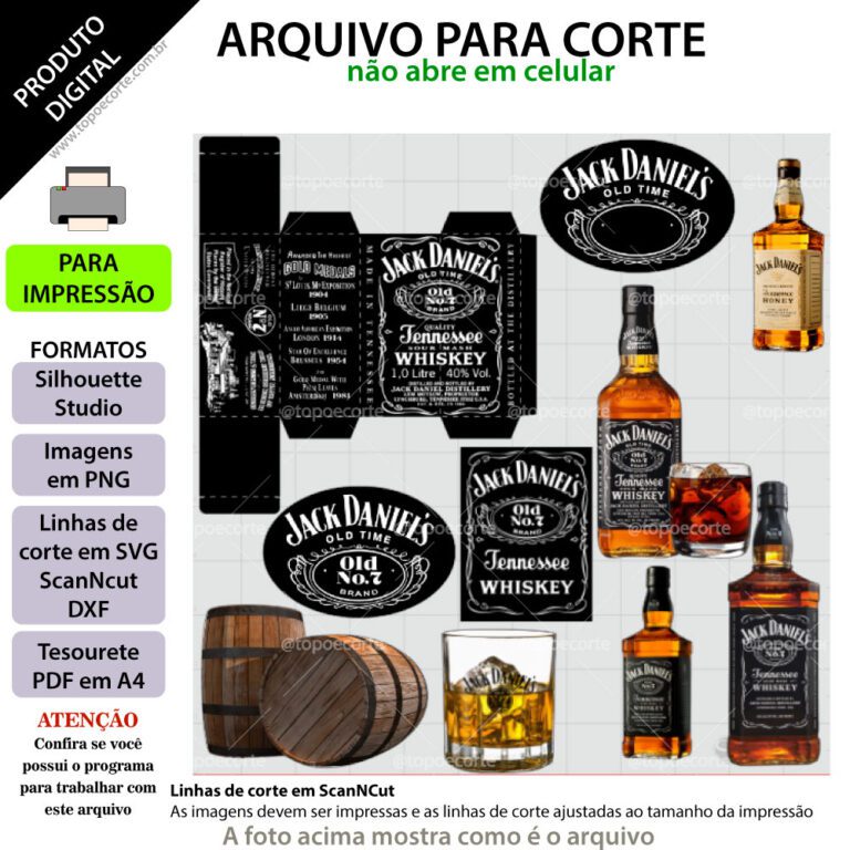 Arquivos topper de bolo Jack Daniel's - Topo e corte Arquivos topper de bolo Jack Daniel's - Topo e corte